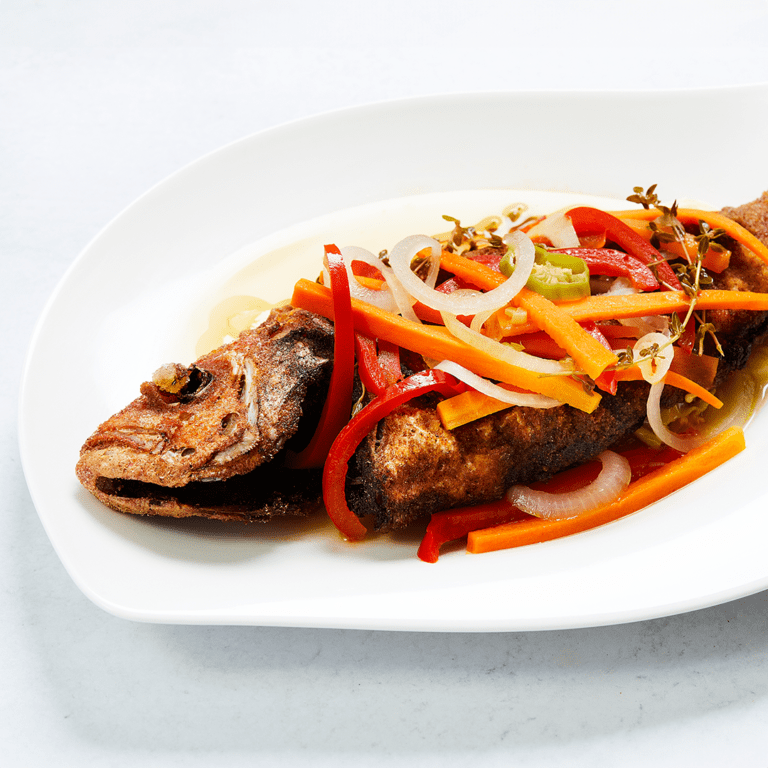 Pargo Rojo a la Escabeche (Red Snapper in Escovitch Sauce)